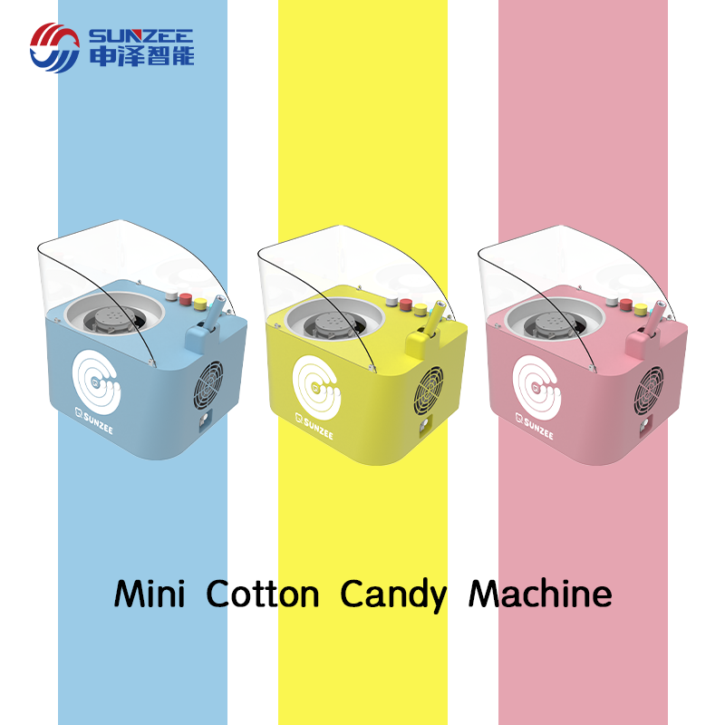 SUNZEE MG121 Mini Cotton Candy Machine Popular Vending Machine Cotton Candy for Home and Party ...